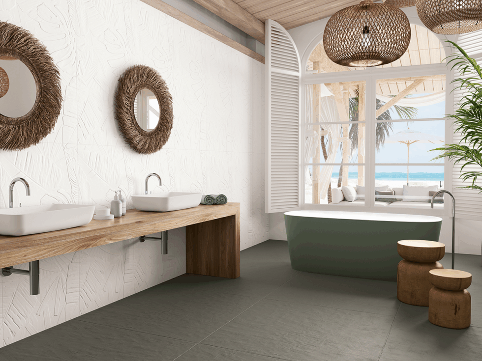IWT Tesoro features Bellagio Rectified Ceramic Wall Tile